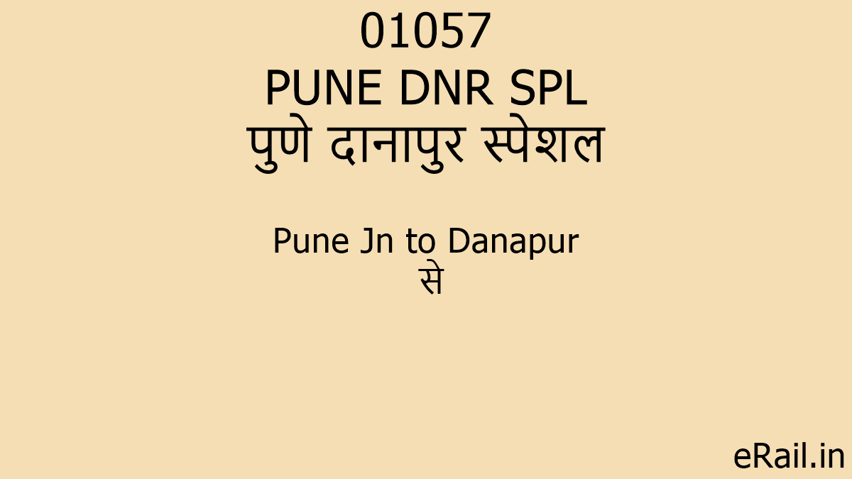01057 PUNE DNR SPL Train Route
