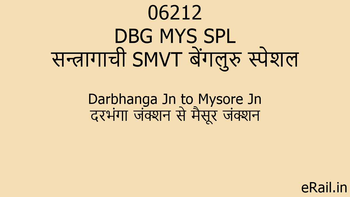 06212 DBG MYS SPL Train Route