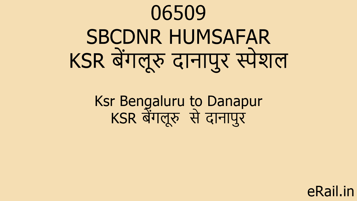 06509 SBCDNR HUMSAFAR Train Route