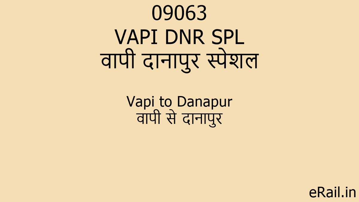 09063 VAPI DNR SPL Train Route