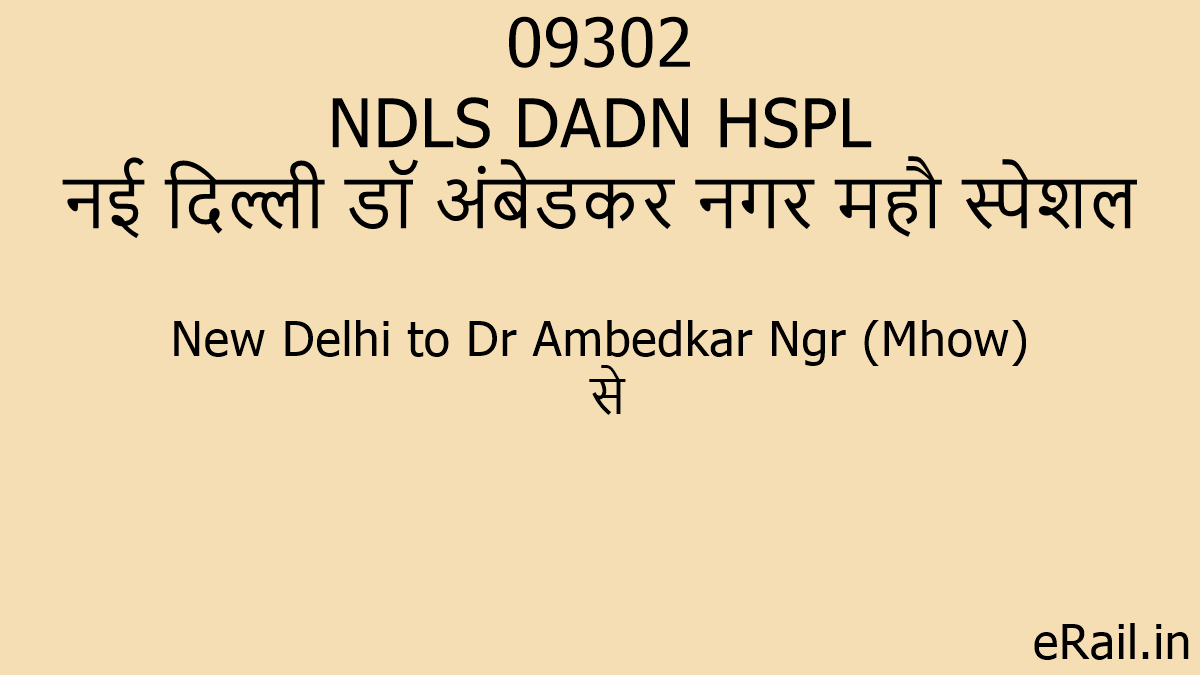 09302 NDLS DADN HSPL Train Route