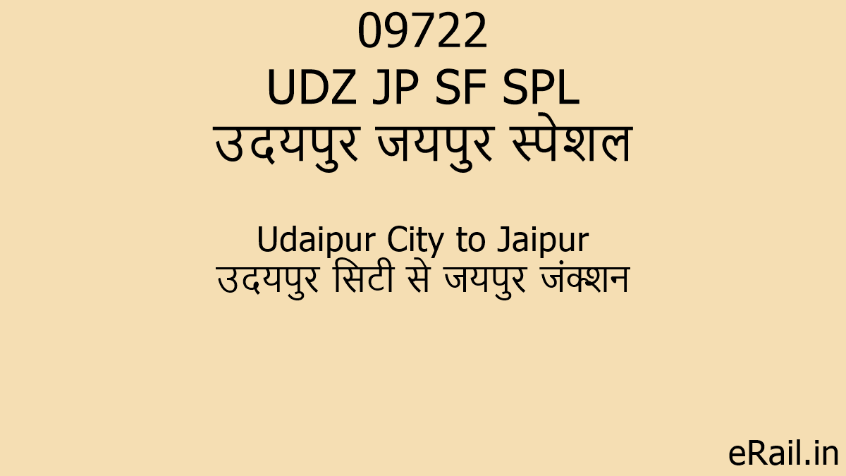 09722 UDZ JP SF SPL Train Route