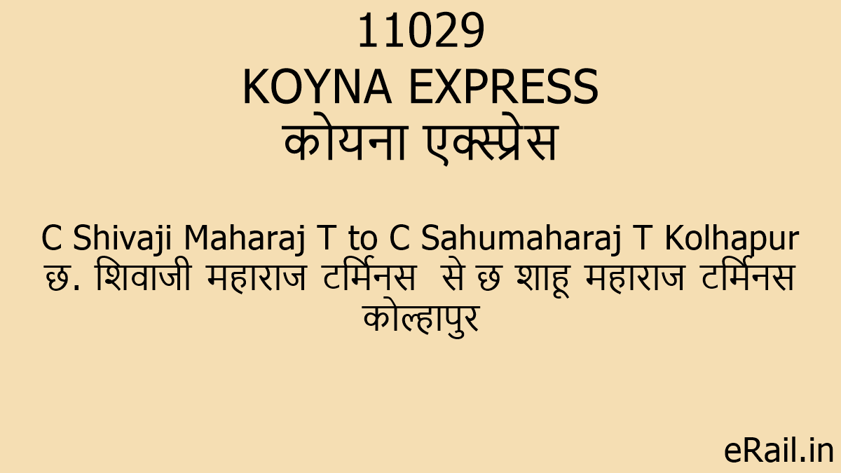 11029 KOYNA EXPRESS Train Route