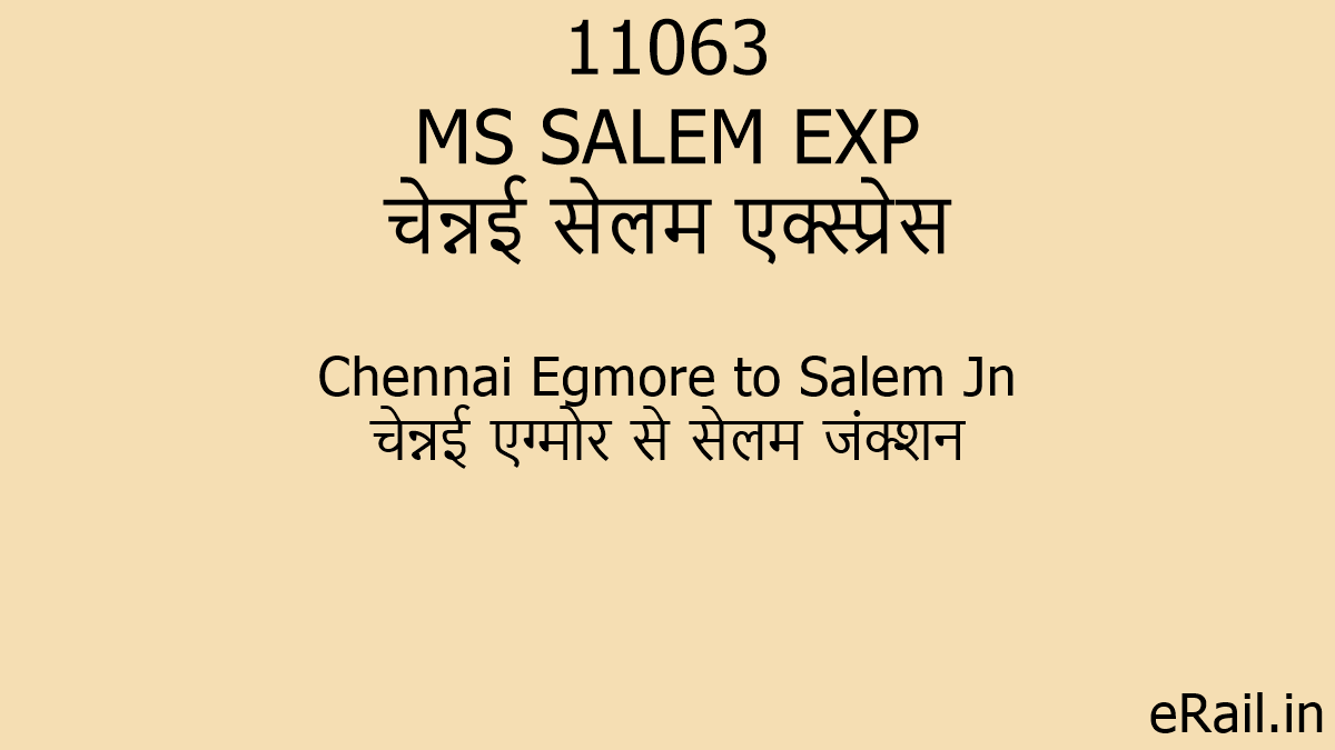 11063 MS SALEM EXP Train Route