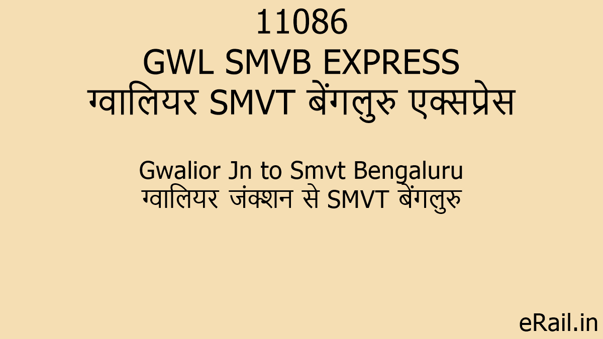 11086 GWL SMVB EXPRESS Train Route