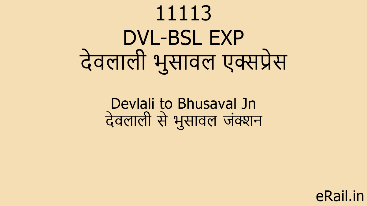 11113 DVL-BSL EXP Train Route