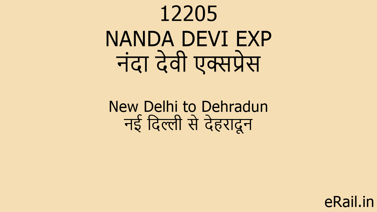 12205 NANDA DEVI EXP Train Route