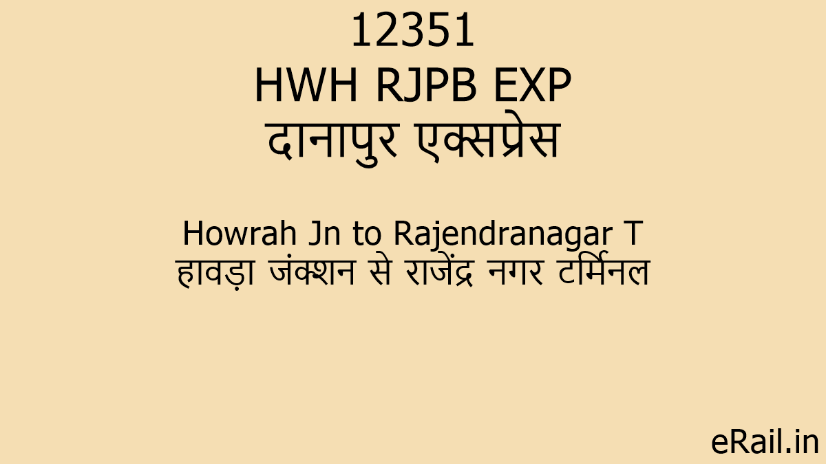 12351 HWH RJPB EXP Train Route