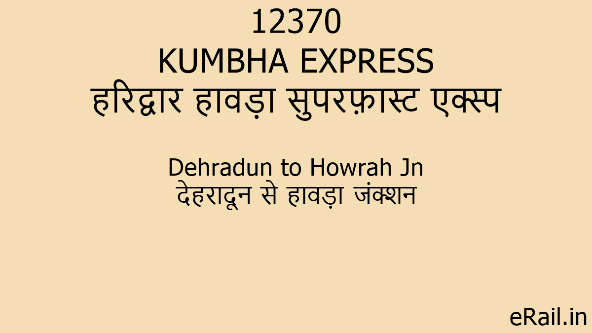 12370 KUMBHA EXPRESS Train Route