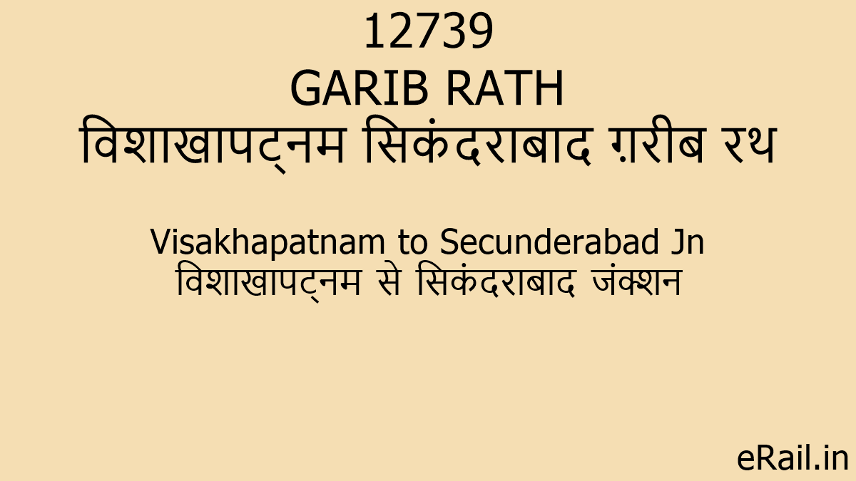 12739 GARIB RATH Train Route