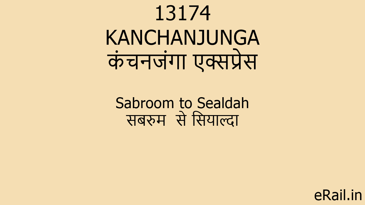 13174 KANCHANJUNGA Train Route