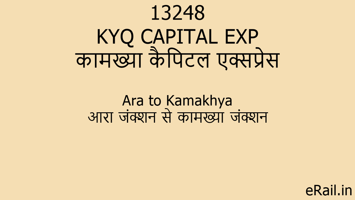 13248 KYQ CAPITAL EXP Train Route