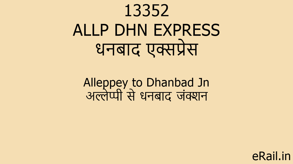 13352 ALLP DHN EXPRESS Train Route