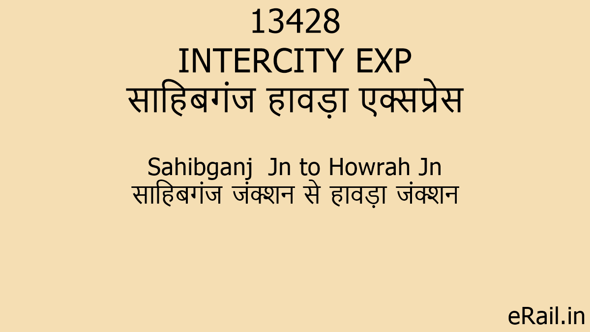 13428 INTERCITY EXP Train Route