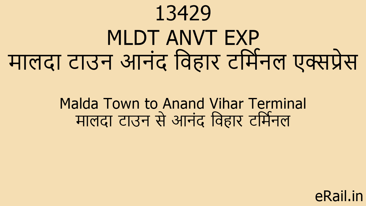 13429 MLDT ANVT EXP Train Route