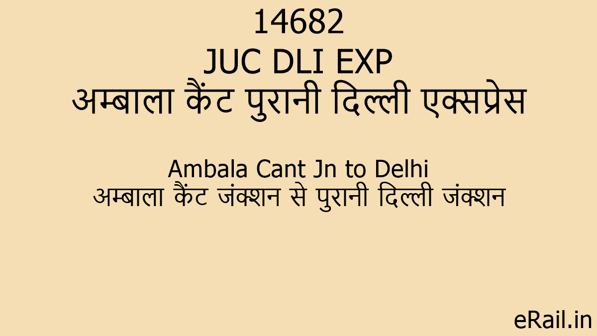 14682 JUC DLI EXP Train Route