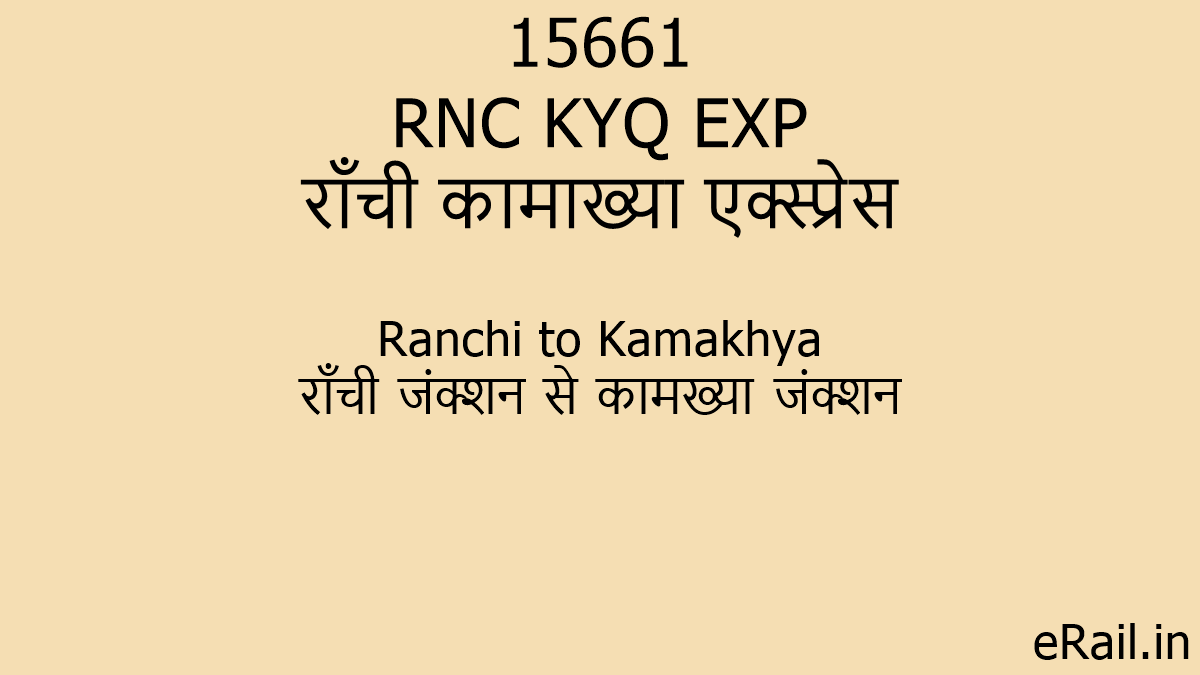 15661 RNC KYQ EXP Train Route