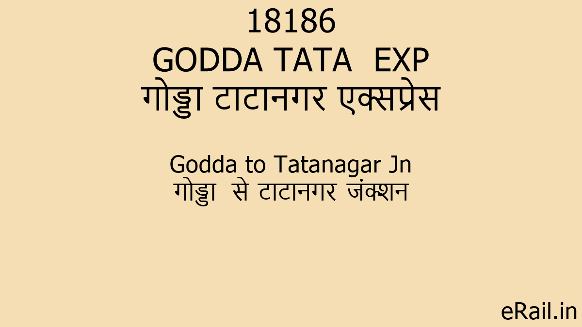 18186 GODDA TATA EXP Train Route