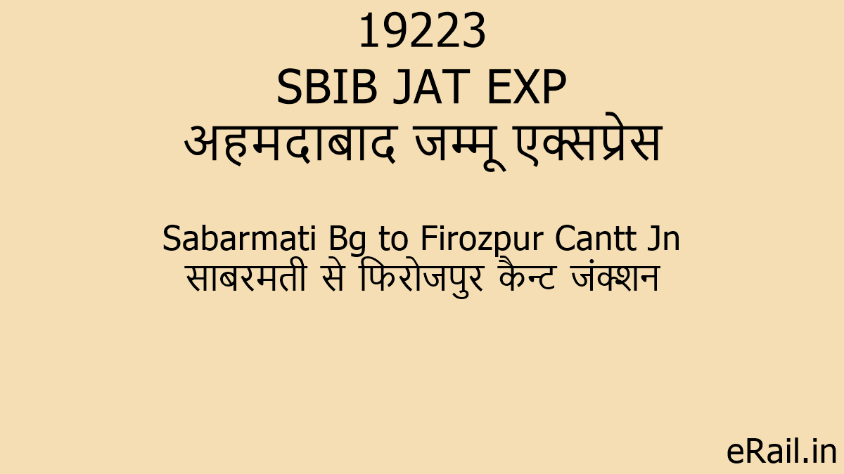 19223 SBIB JAT EXP Train Route
