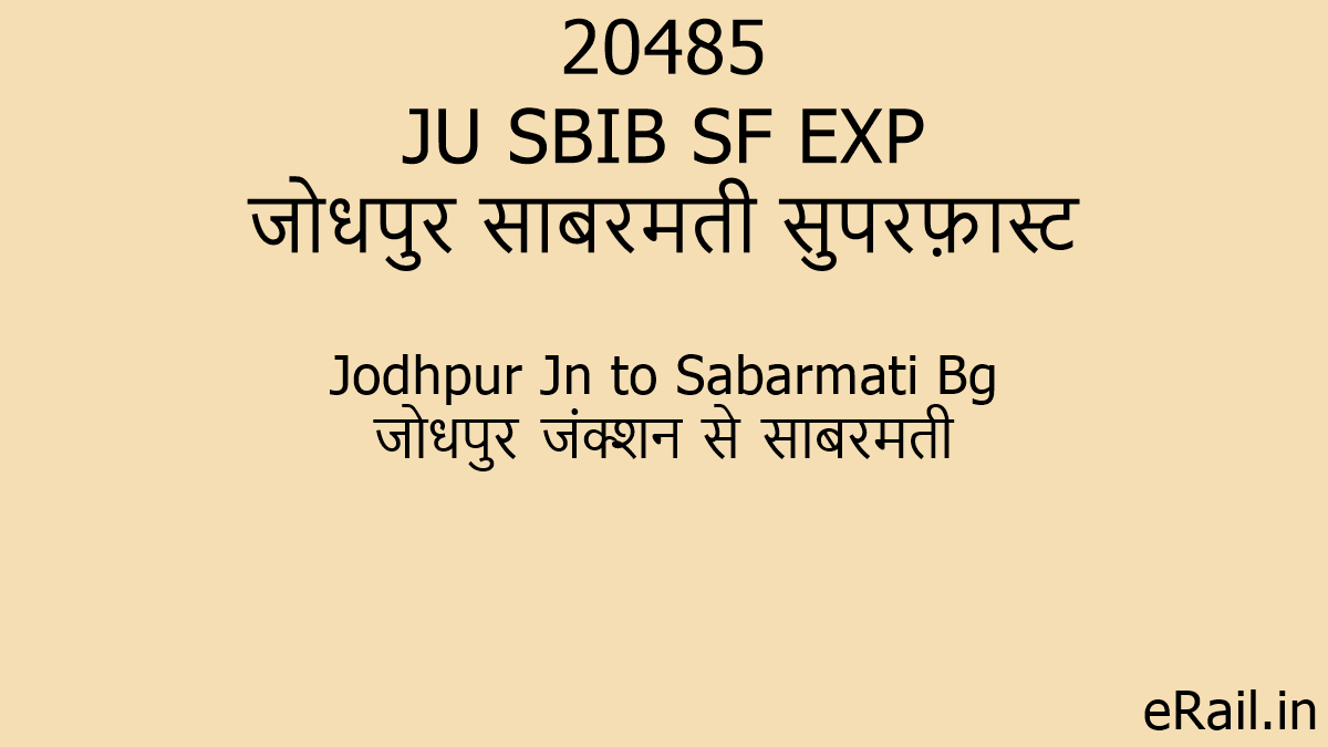 20485 JU SBIB SF EXP Train Route