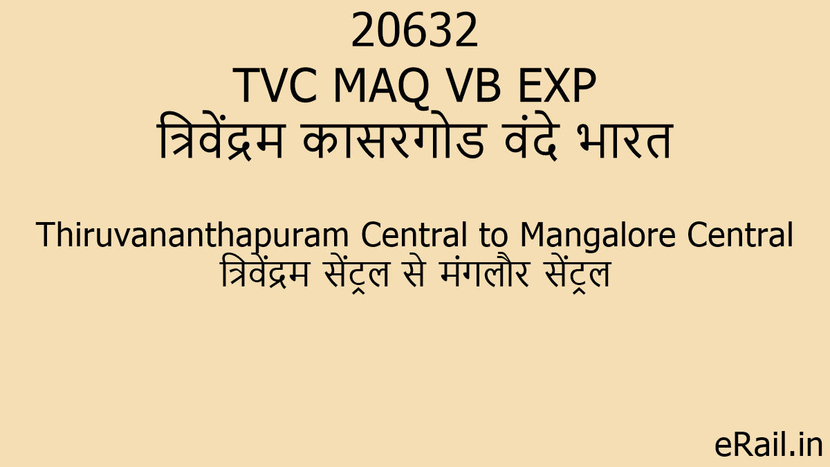20632 TVC MAQ VB EXP Train Route