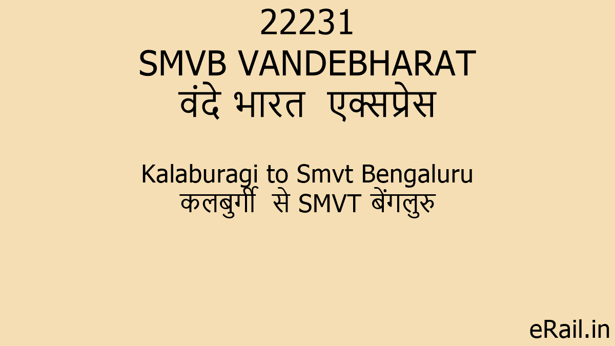 22231 SMVB VANDEBHARAT Train Route