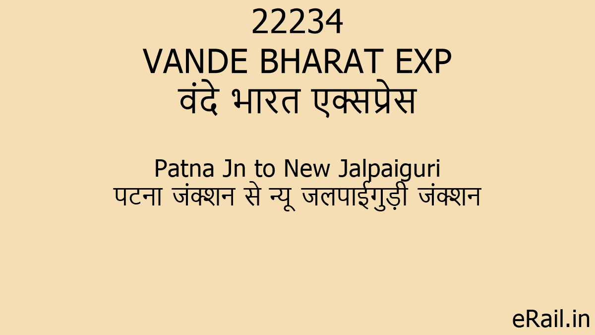 22234 VANDE BHARAT EXP Train Route