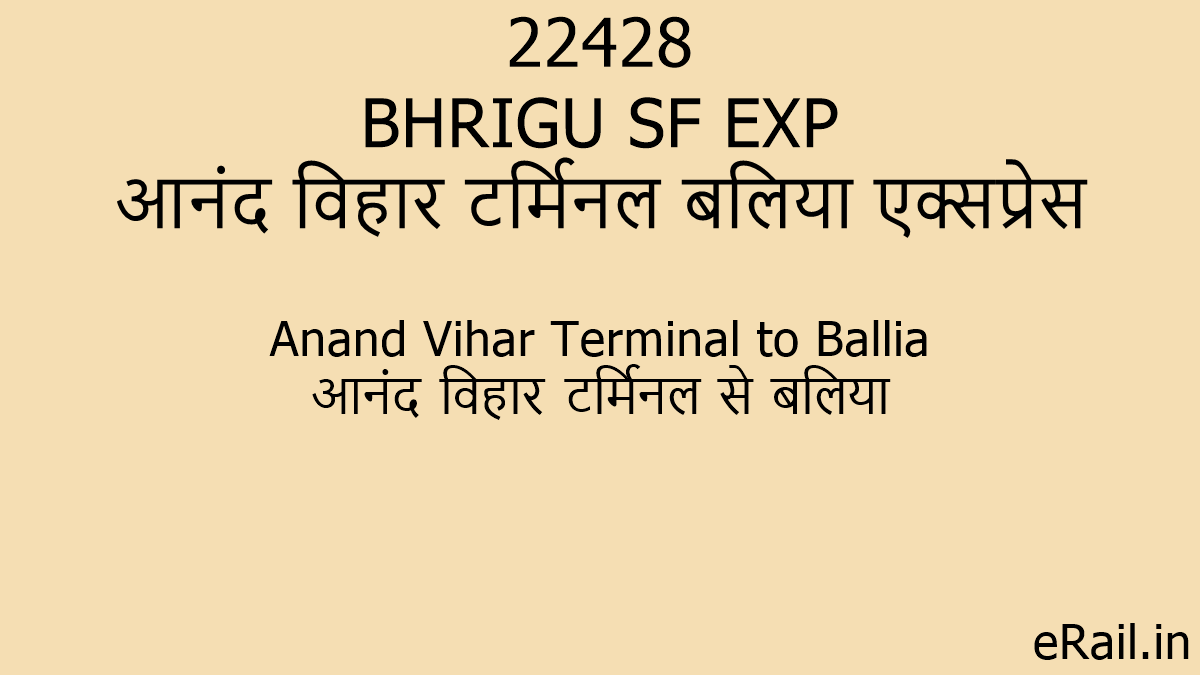 22428 BHRIGU SF EXP Train Route