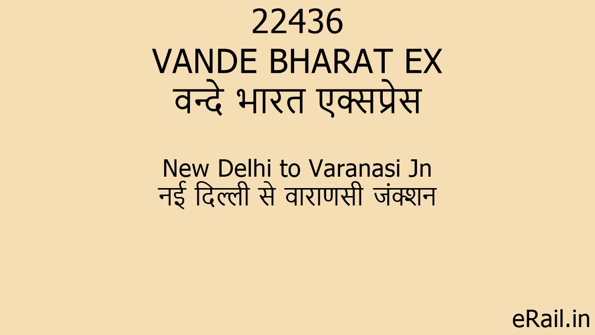 22436 VANDE BHARAT EX Train Route