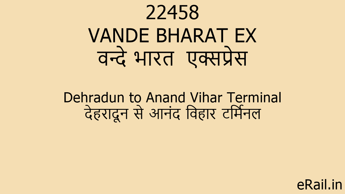 22458 VANDE BHARAT EX Train Route