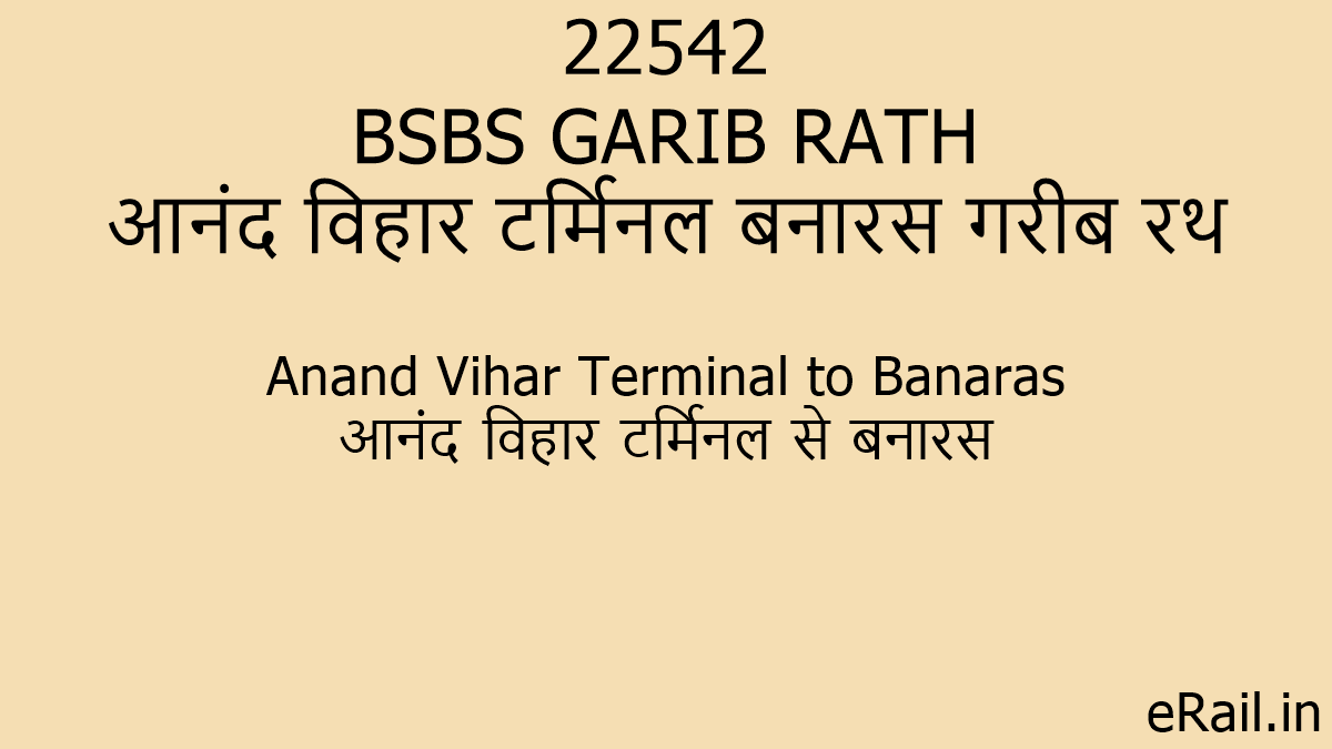 22542 BSBS GARIB RATH Train Route