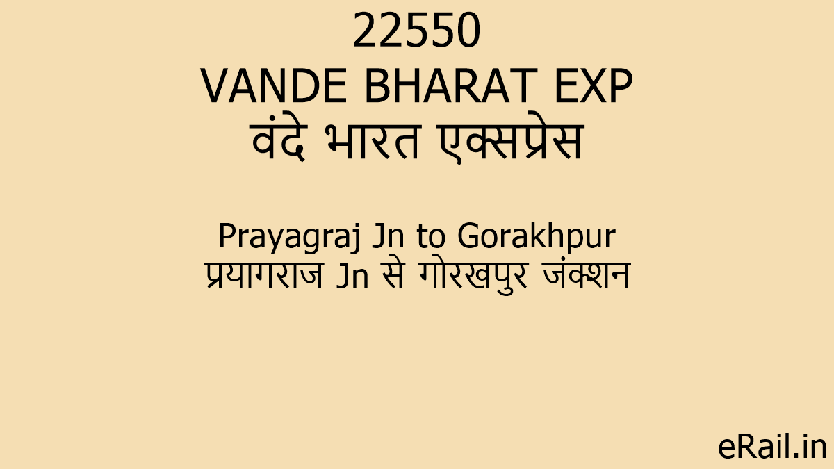 22550 VANDE BHARAT EXP Train Route