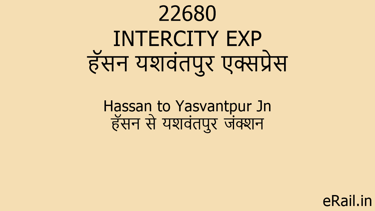 22680 INTERCITY EXP Train Route