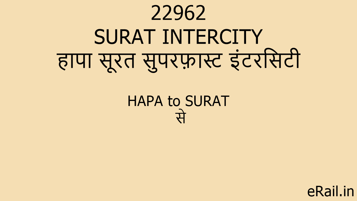 22962 VANDE BHARAT EXP Train Route