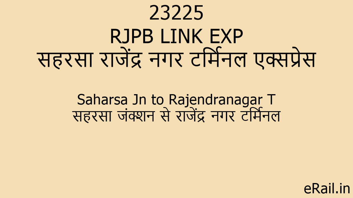 23225 RJPB LINK EXP Train Route