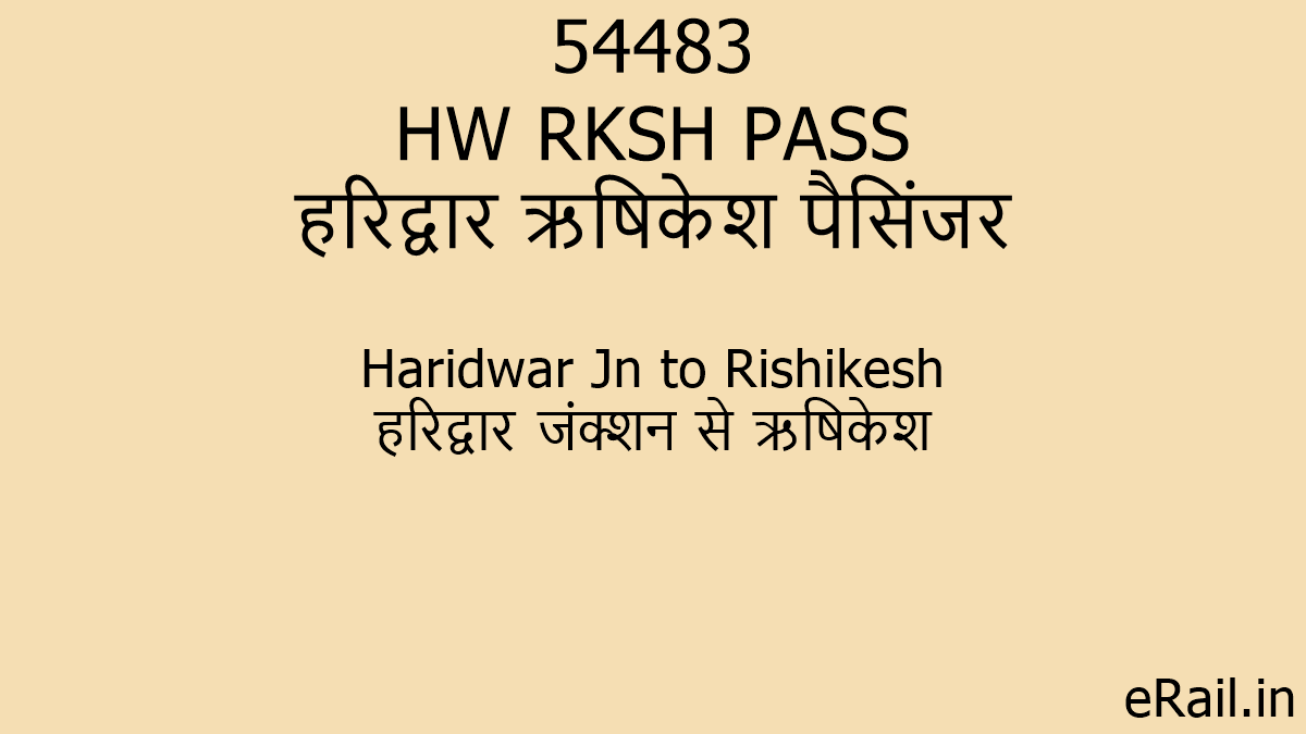 54483 HW RKSH PASS Train Route