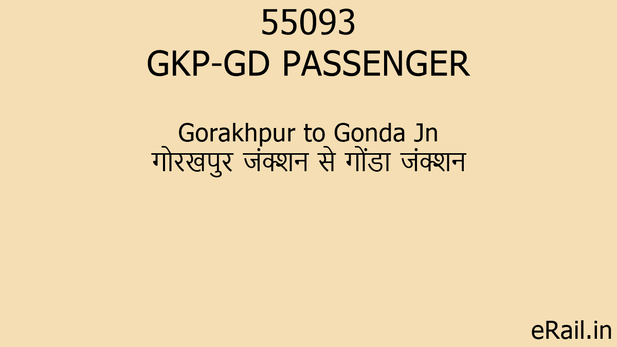 55093 GKP-GD PASSENGER Train Route