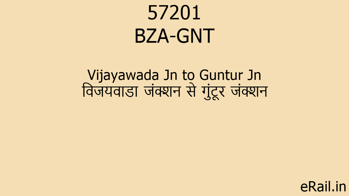 57201 BZA-GNT Train Route