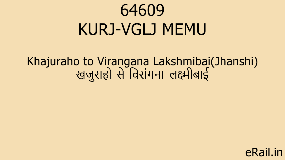 64609 KURJ-VGLJ MEMU Train Route