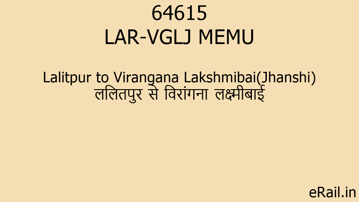 64615 LAR-VGLJ MEMU Train Route